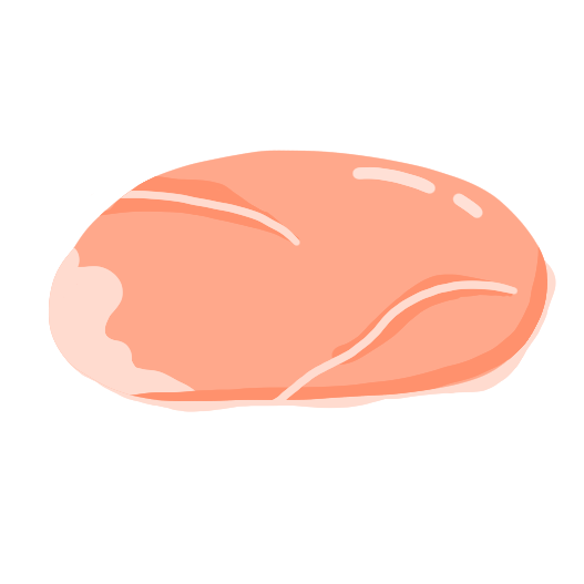 鶏肉(生) - ほっこりフリーイラスト素材 えかきかき